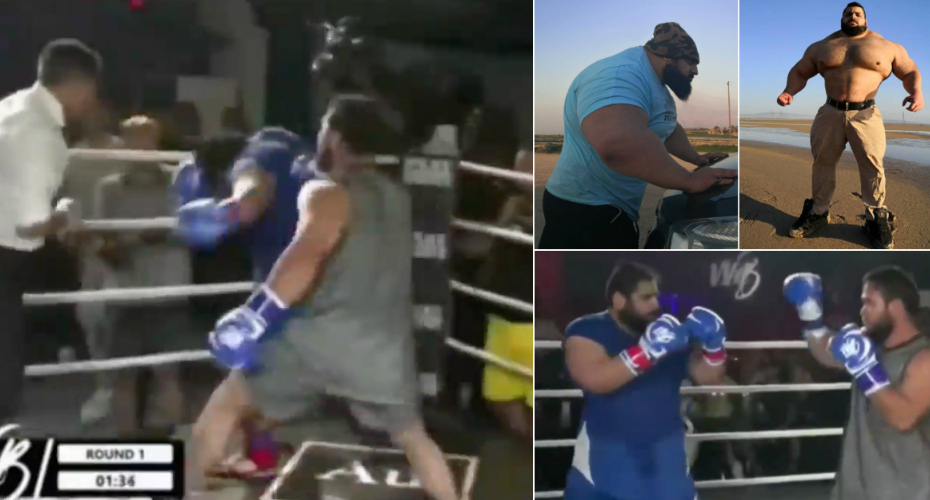 “Hulk Iraniano” Passa Vergonha Com Estreia No Boxe Frente a Um ...