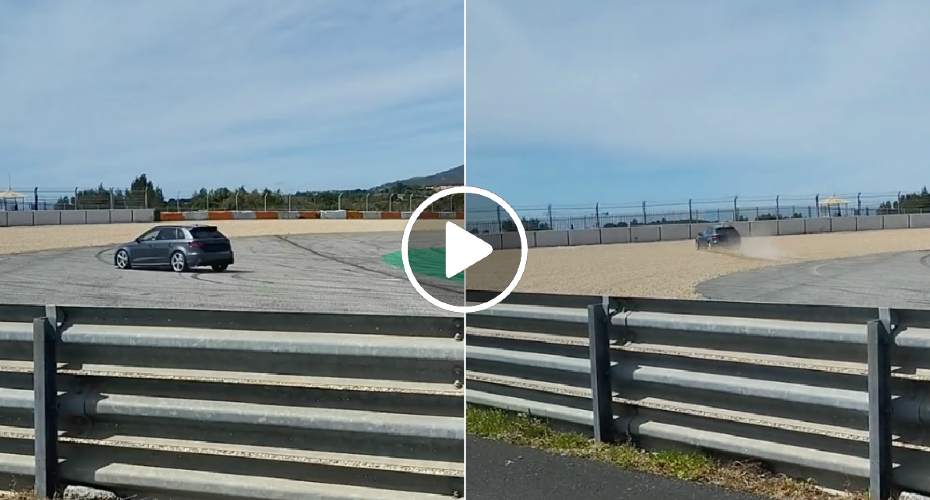 Audi RS3 Fica Sem Travões No Autódromo do Estoril e Tem Acidente Aparatoso