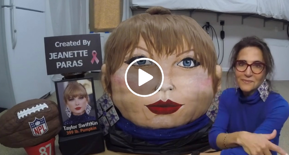 Taylor Swift Transformada Em Abóbora De 181 Quilos... Por Uma Boa Causa