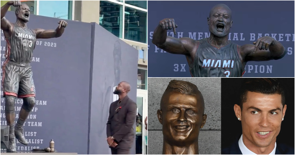 Antigo Base Dos Miami Heat Recebe Estátua à Cristiano Ronaldo e Reage ...