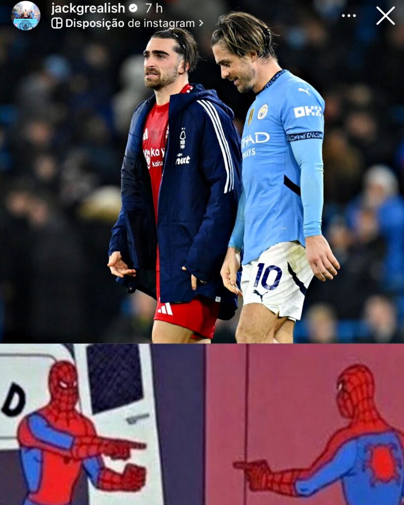 Grealish Usou Meme Para Reagir Ao Encontro Com o “Irmão Gémeo” Jota Silva