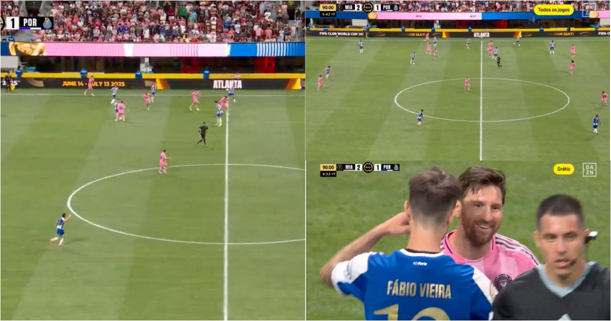 Fábio Vieira Faz Túnel Monumental a Messi Mas De Seguida Borra a ...